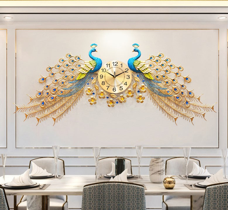 Peacock Design Wall Clocks – thedecorvilla