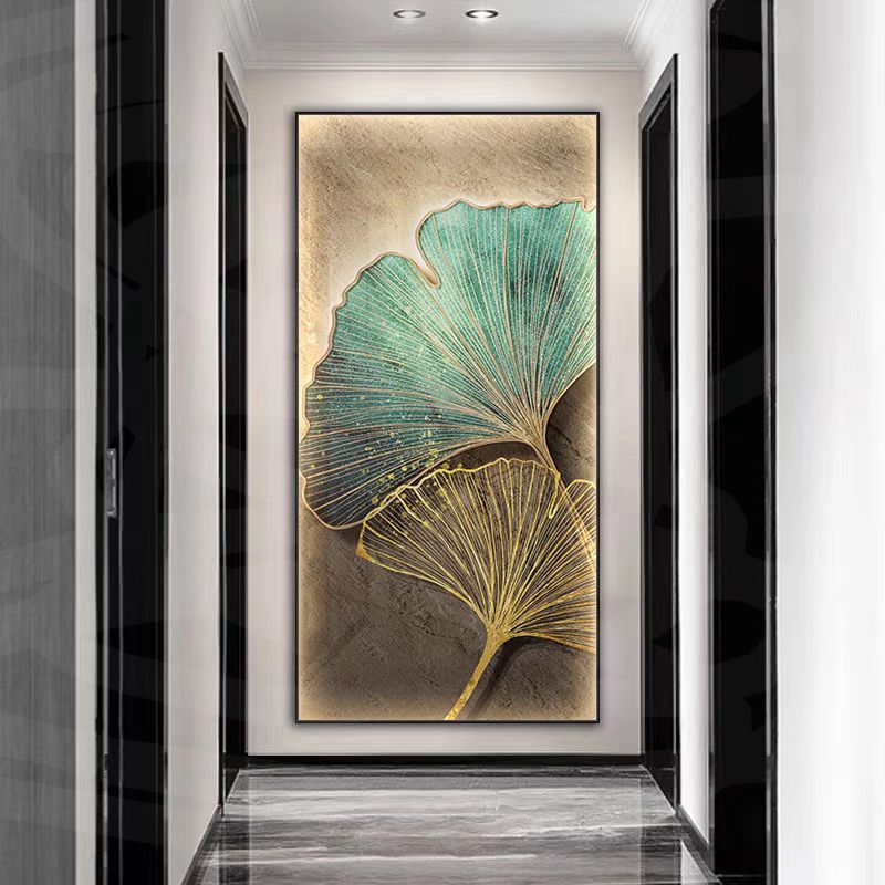 Modern Crystal Glass Painting with LED Light – thedecorvilla