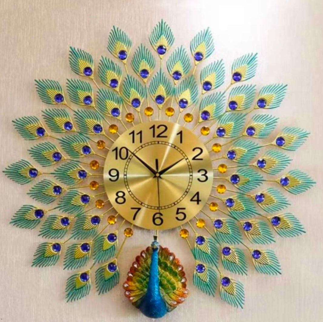 Peacock Design Wall Clocks – thedecorvilla