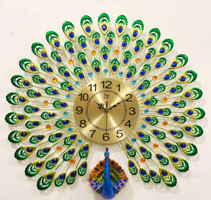 Peacock Design Wall Clocks – thedecorvilla